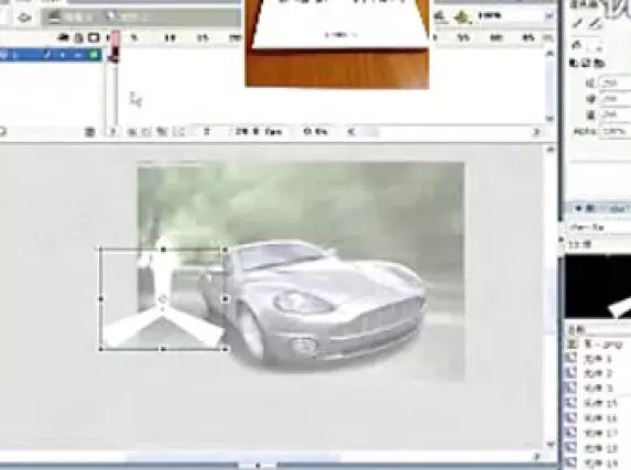 Flash教程fl视频教程邢帅教育陈金德FLASH动画实例-奔跑的汽车