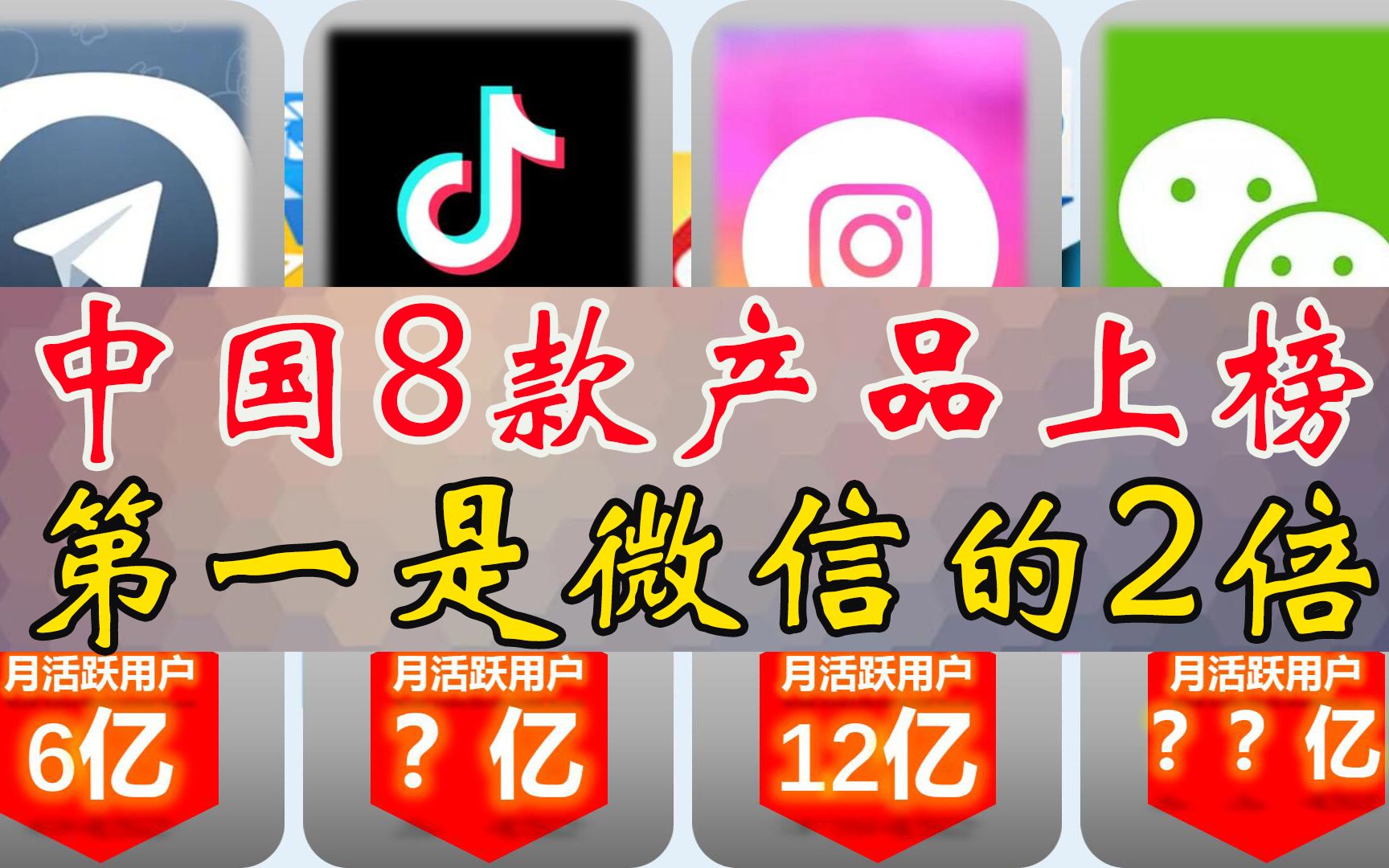 社交平台活跃用户数排行榜TOP30,2022最新统计