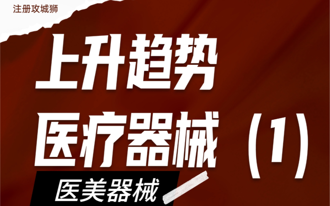 上升趋势的医疗器械1–医美器械