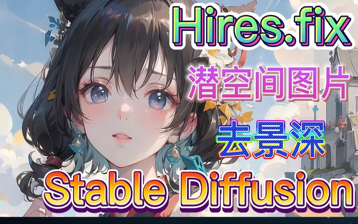 【AI绘画】Hires.fix 潜空间图像修复 ControlNet Tile 模型去景深 SD ...