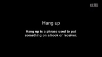 Call off,Fill up,Hang up,Hold up 的用法