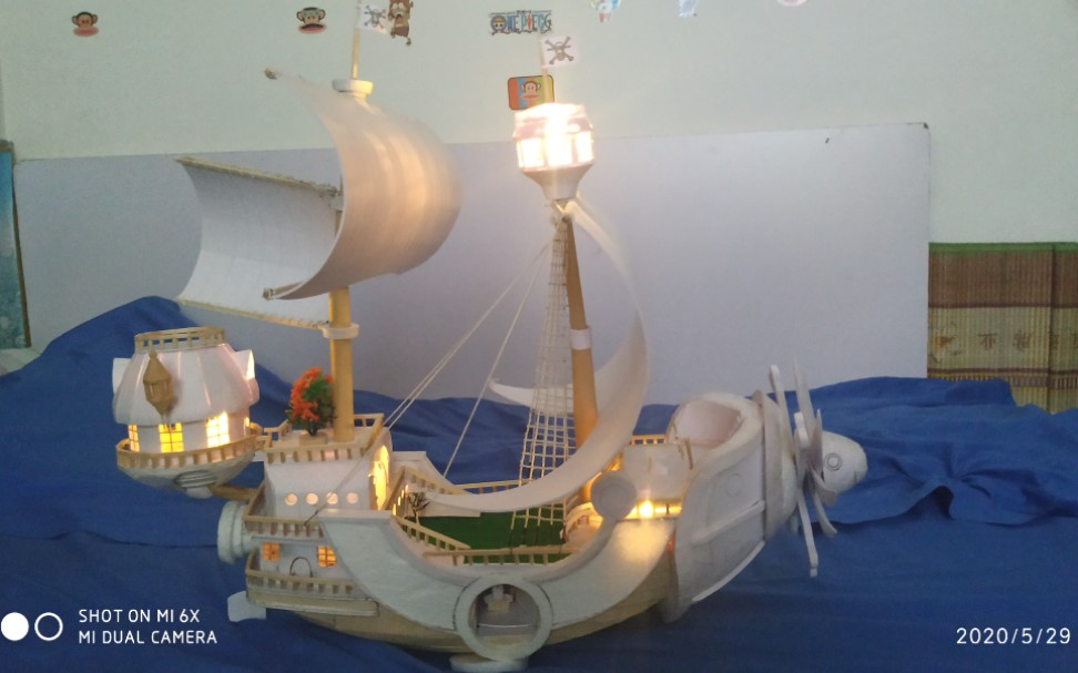 【海贼王diy】万里阳光号自制模型(可组装拆分)