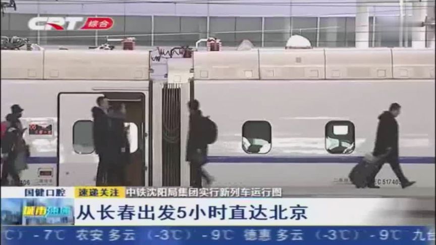 4月10日零时起,全国实施新列车运行图,届时长春到北京只需5小时