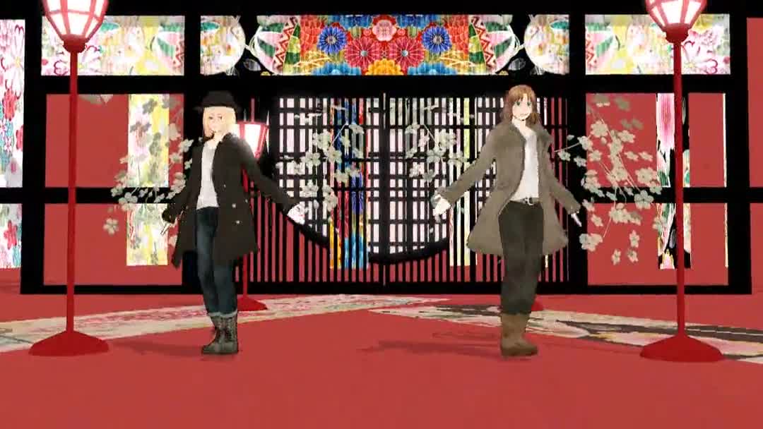 【APH/MMD】百合组一起跳的极乐净土(改模注意)