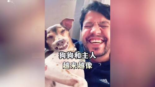 果然谁养的像谁,一点也不假!,狗狗模仿秀