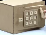 用废纸板手工制作密码箱