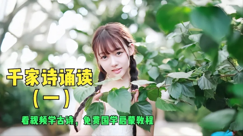 《千家诗》诵读(一),看视频学古诗,少儿国学启蒙教程伴您成长