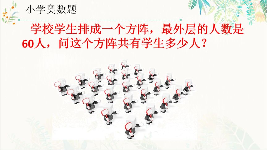 小学奥数里的方阵问题,看上去很难,掌握公式就很简单