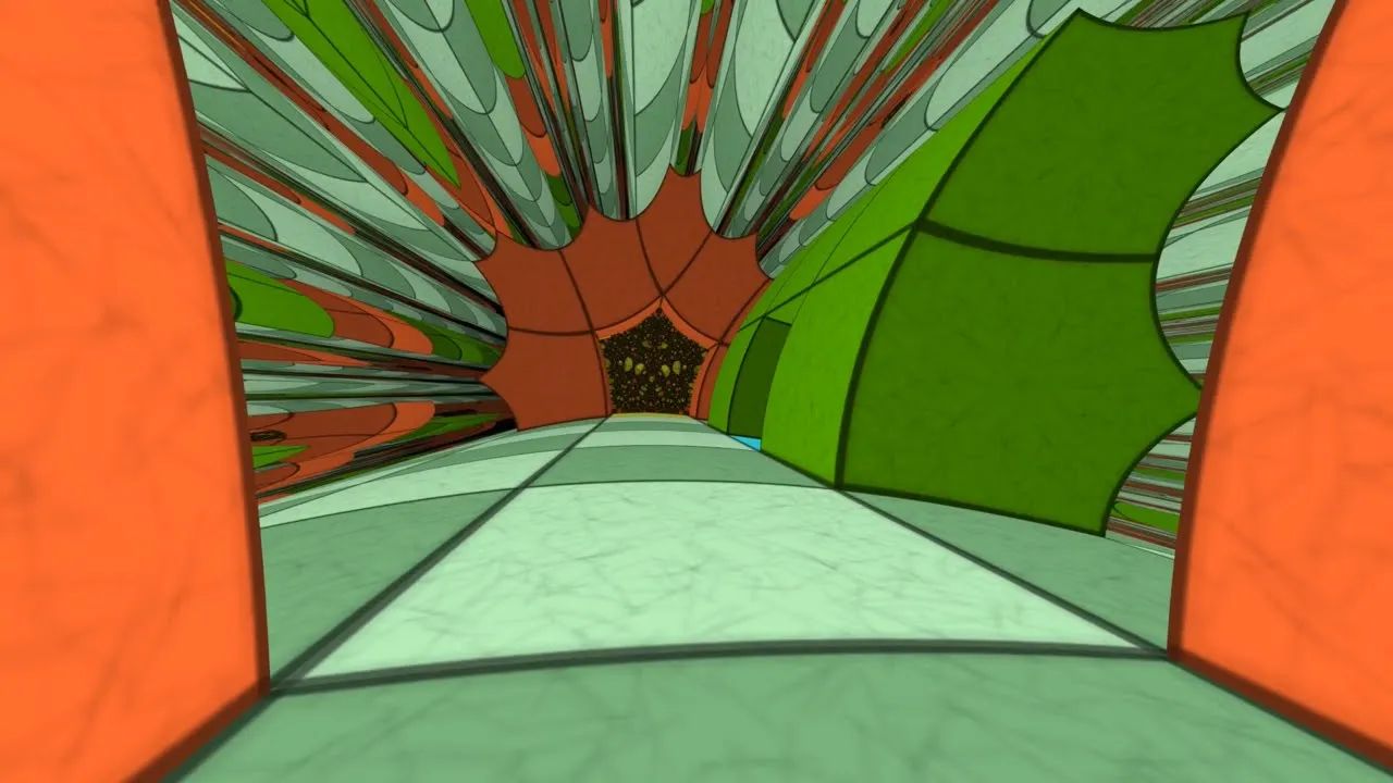 头晕目眩的非欧几里得几何空间