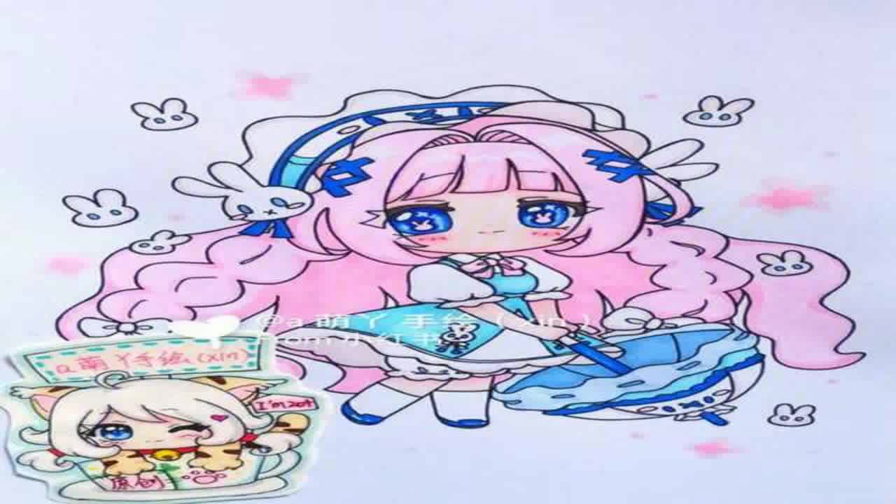 超治愈绘画过程一起来画画吧