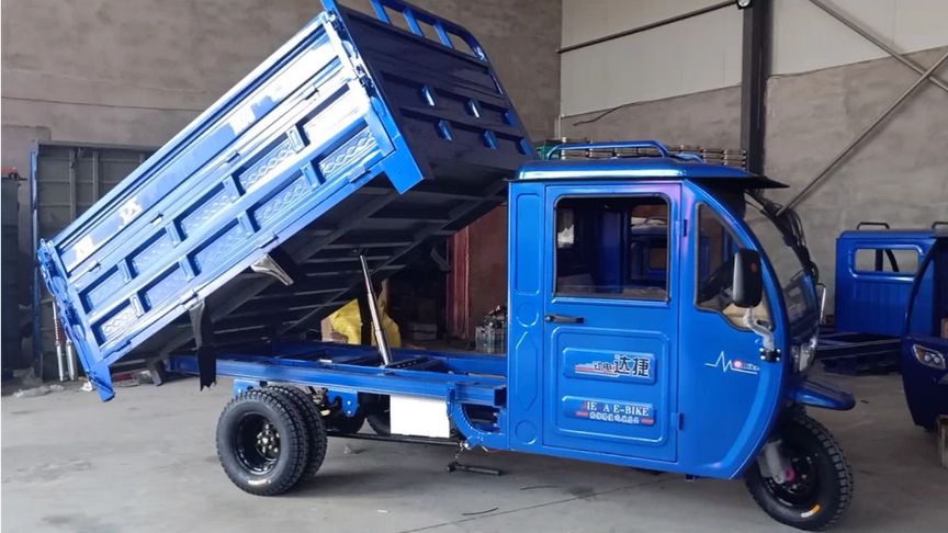 小区垃圾自卸车72v3000w 电机动力足新能源环保