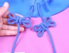 太漂亮了,卫衣帽绳的4中流行打结方法,姑娘手把手教给你