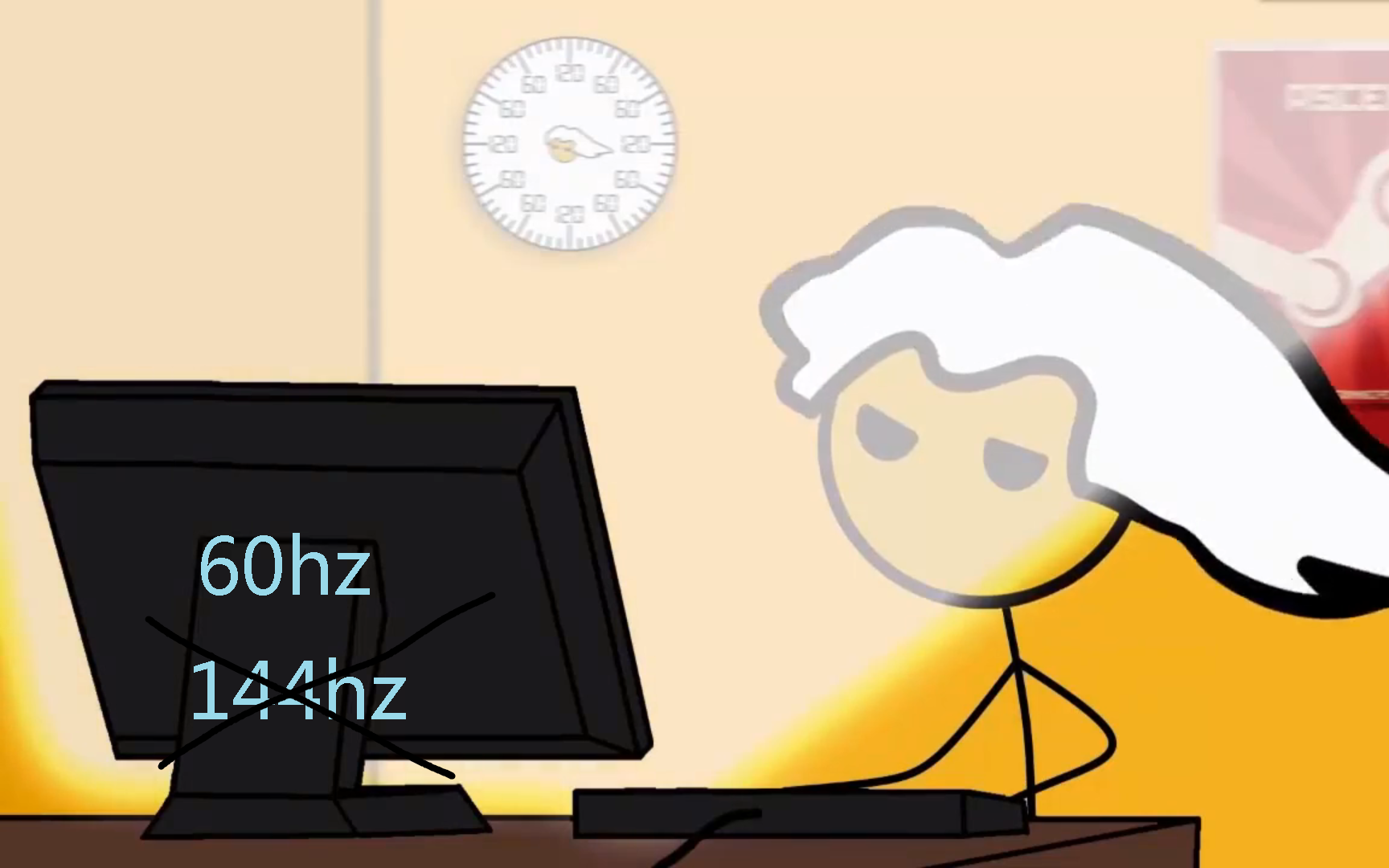 当你拥有144hz显示器后再使用60hz显示器会发生什么