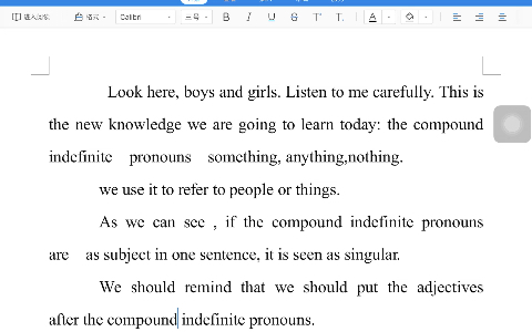 复合不定代词something anything nothing |语法讲解逐字稿|初中英语...