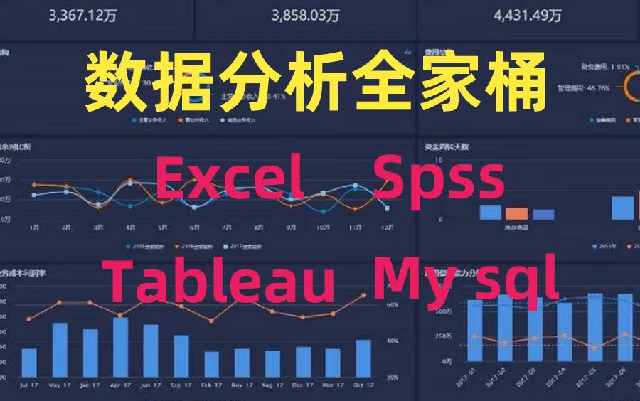 excel+tableau+spss+数据分析思维 一周轻松学会业务分析