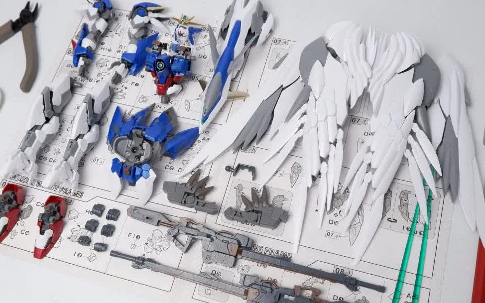 国产专业户作者——MG 1/100 飞翼零式高达拼装制作定格视频