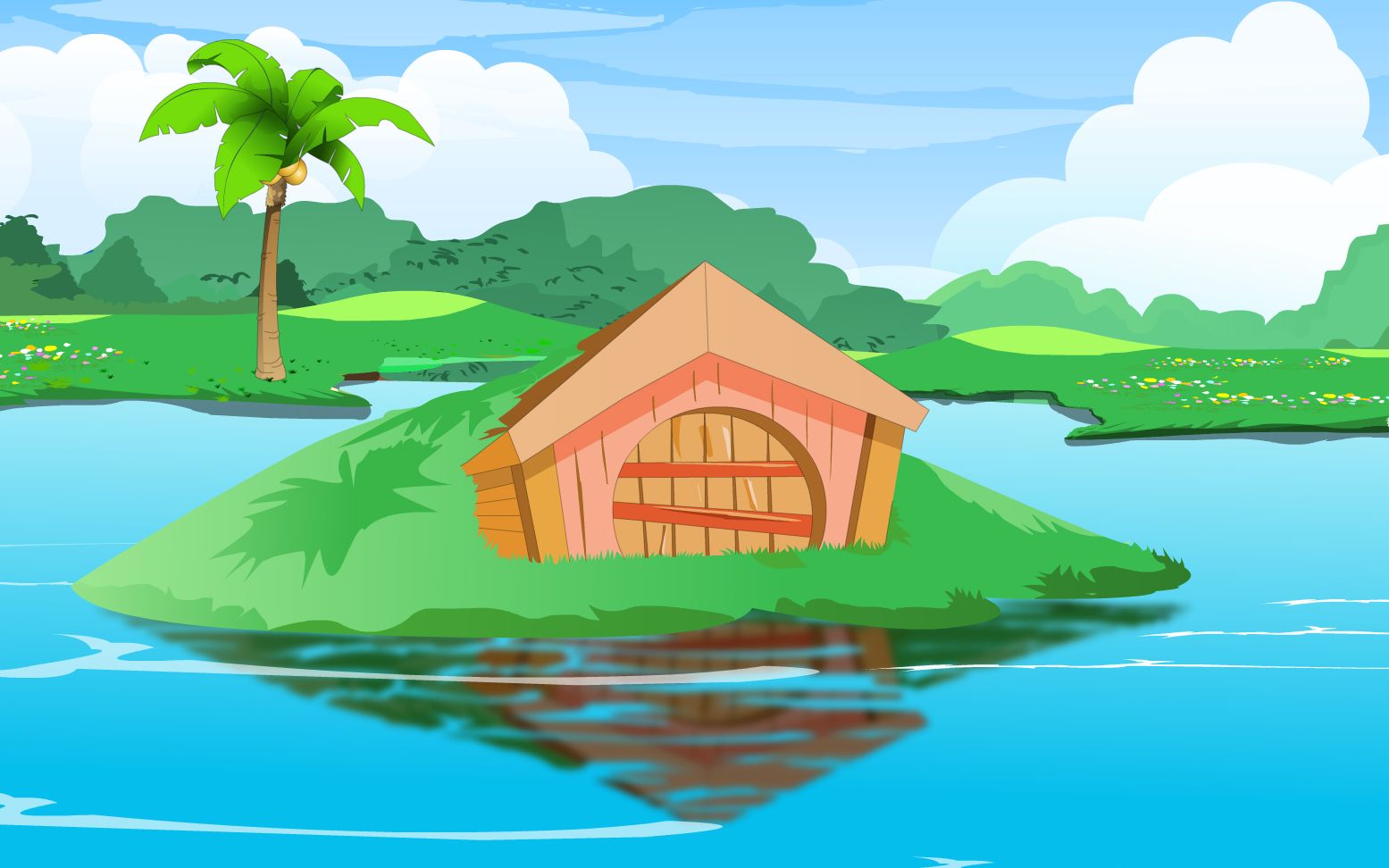 【dodoup.Animate动画教程】使用遮罩制作真实的水中倒影