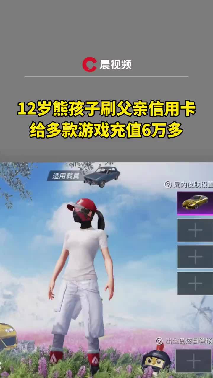 12岁孩子暑假期间刷父亲信用卡,充值游戏6万多元