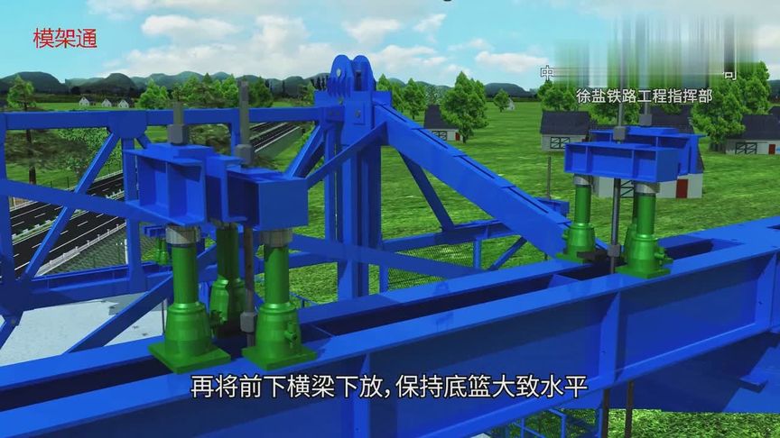18分钟3D动画看完挂篮施工的全部细节(中铁上海工程局施工实例)