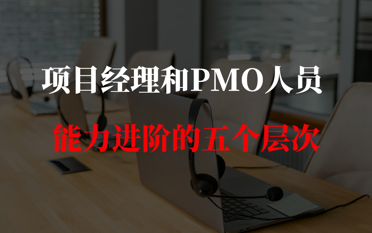 项目经理和PMO人员能力进阶的五个层次