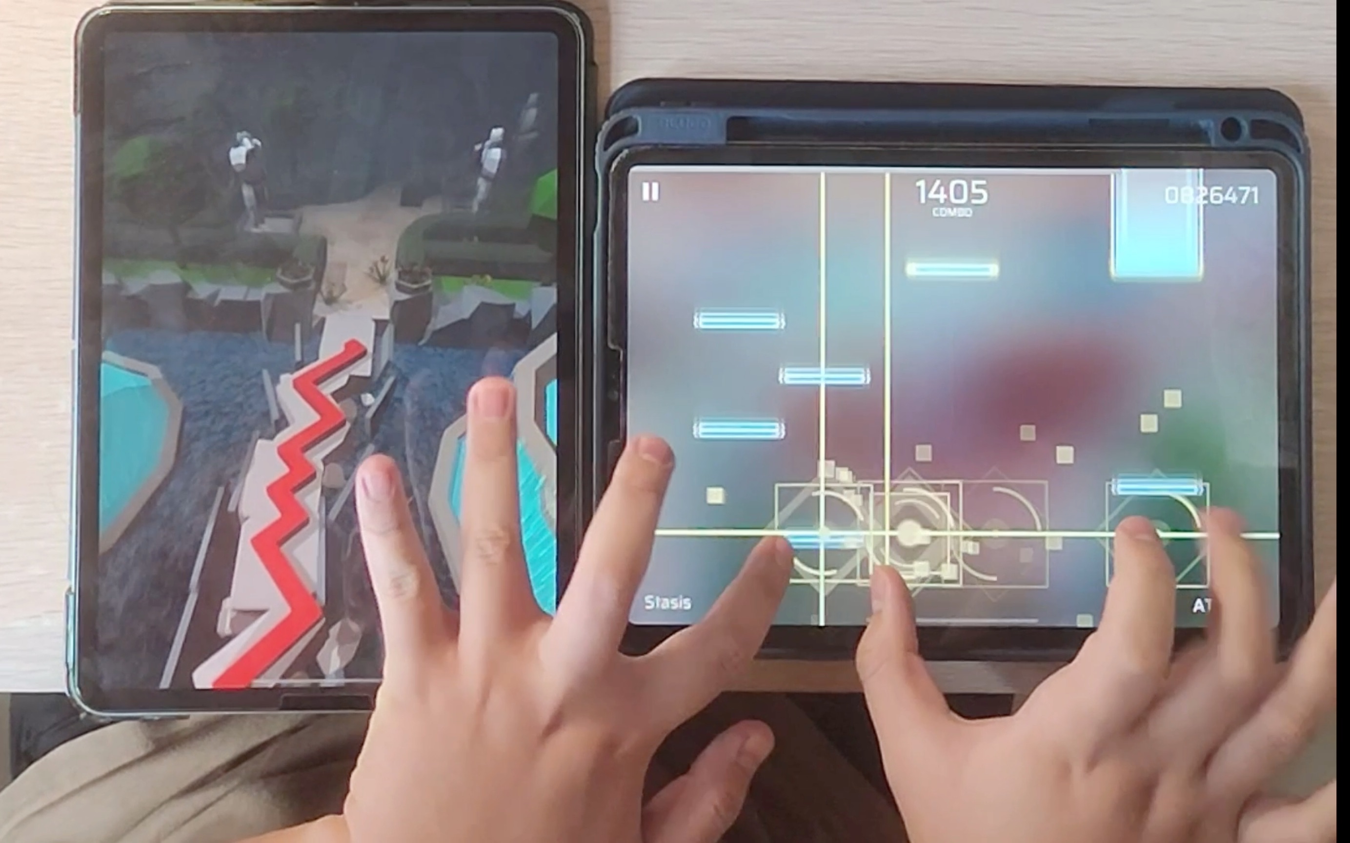 巅峰时刻!跳舞的线 X Phigros双魔王炸船脑裂!全程高能!_跳舞的线