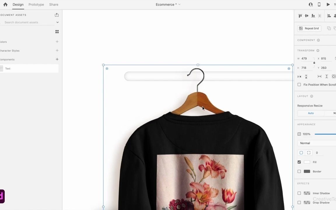 Adobe XD 自动动画/视差滚动制作电商着陆页交互设计