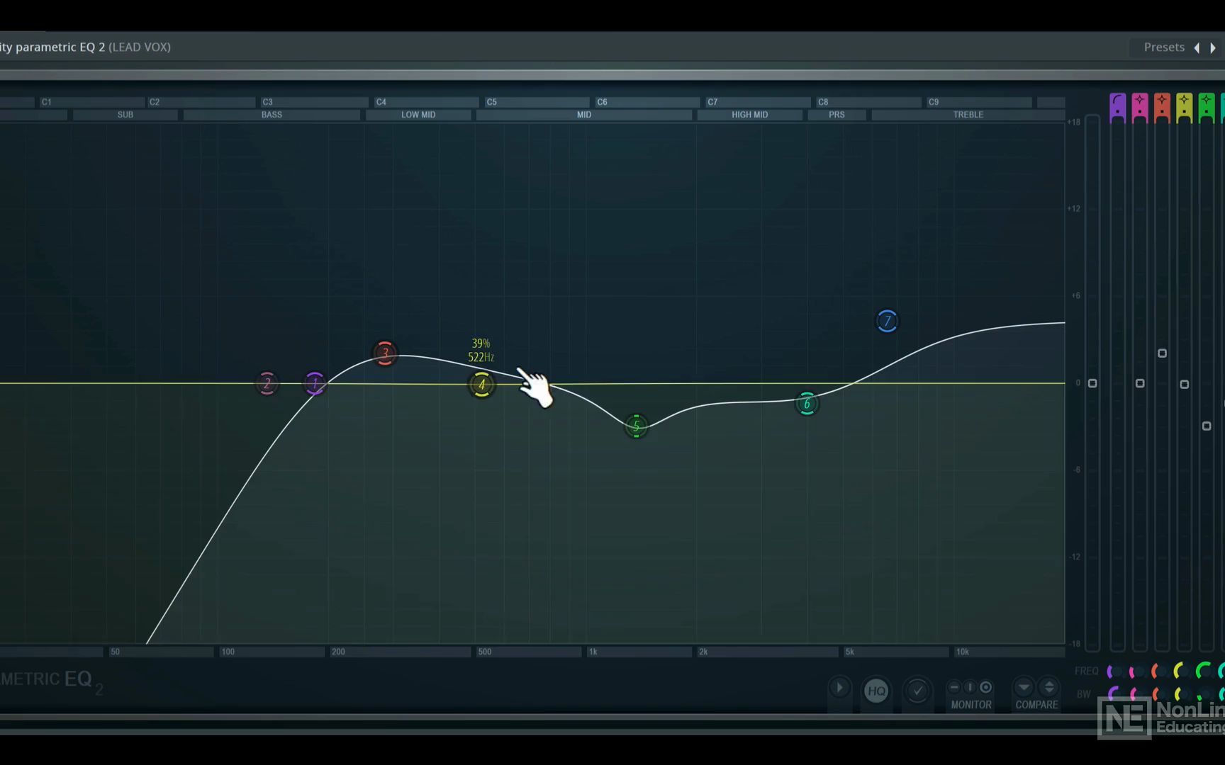 FL Studio 水果 Parametric EQ 2 使用教程!