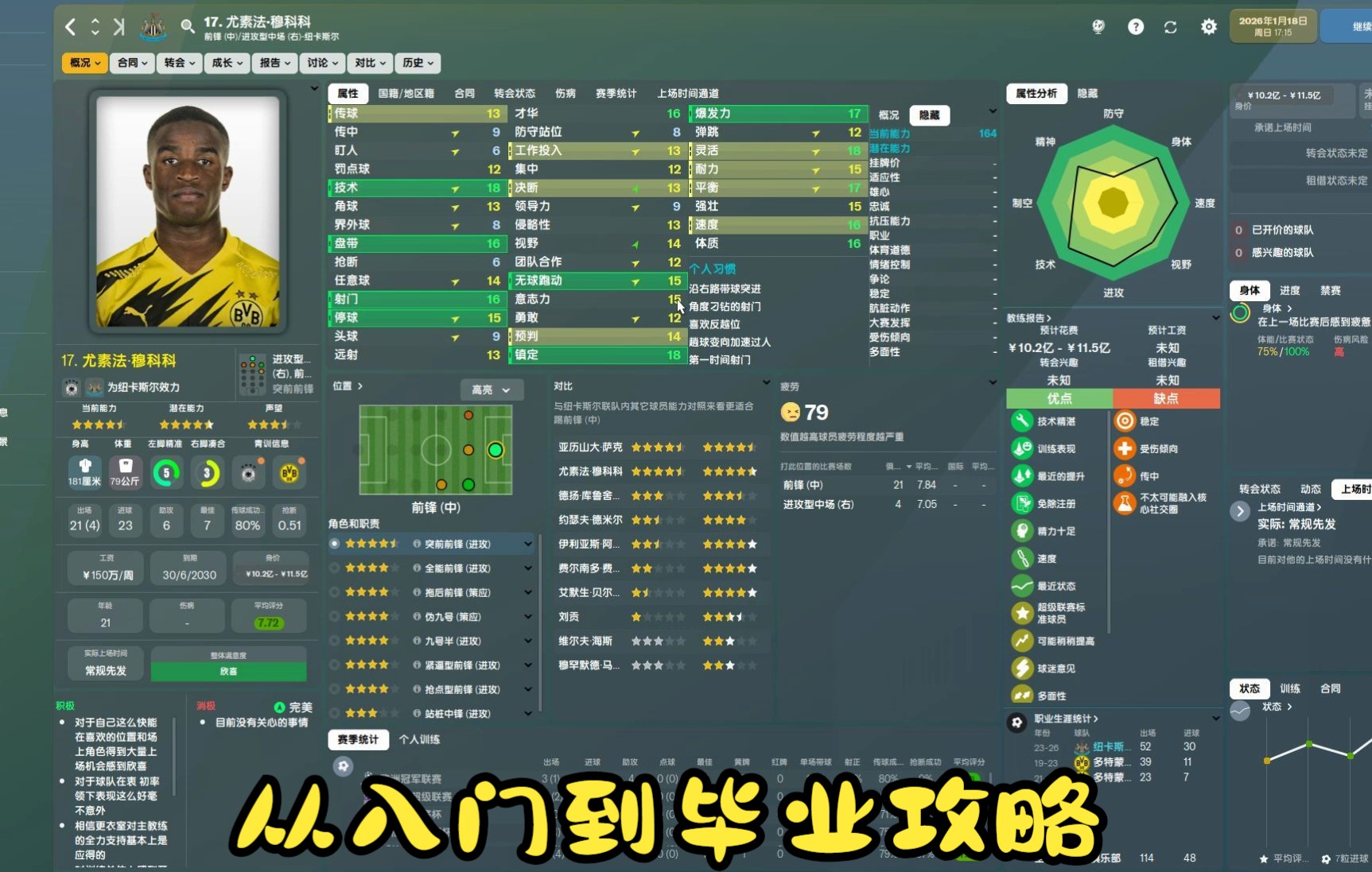[FM2022] 终极版 从入门到毕业全新手教程 另加球员推荐2.0_攻略