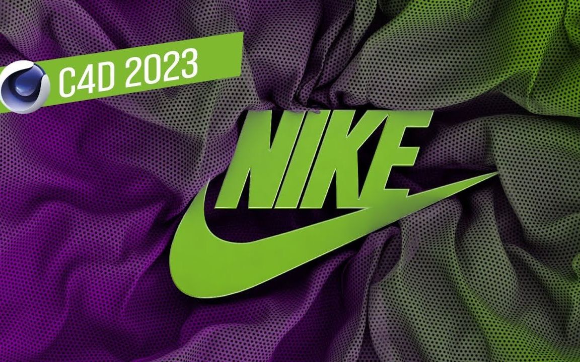 C4D 2023 LOGO和布料碰撞动画制作技巧(中英文字幕)