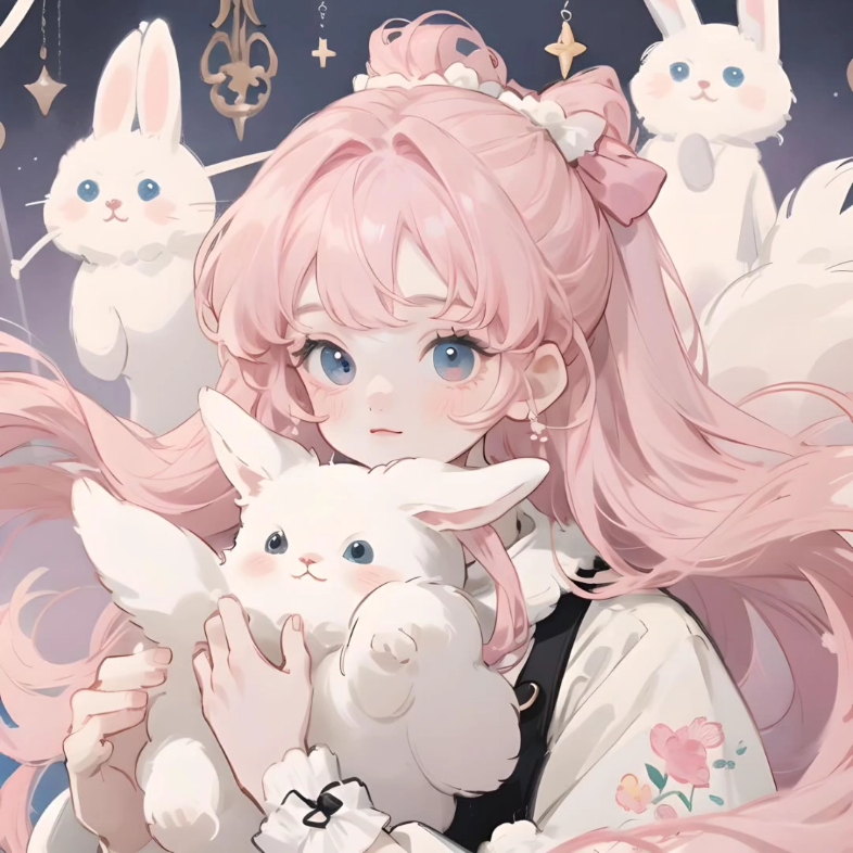 ...抱兔子#优质头像 #动漫女头 #二次元少女 #二次元头像 #二次元原创