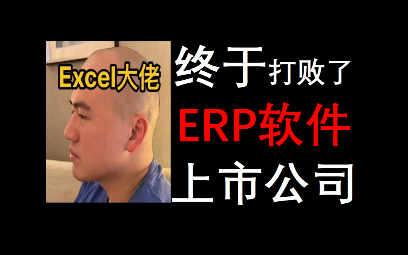 EXCEL终于打败了ERP软件上市公司
