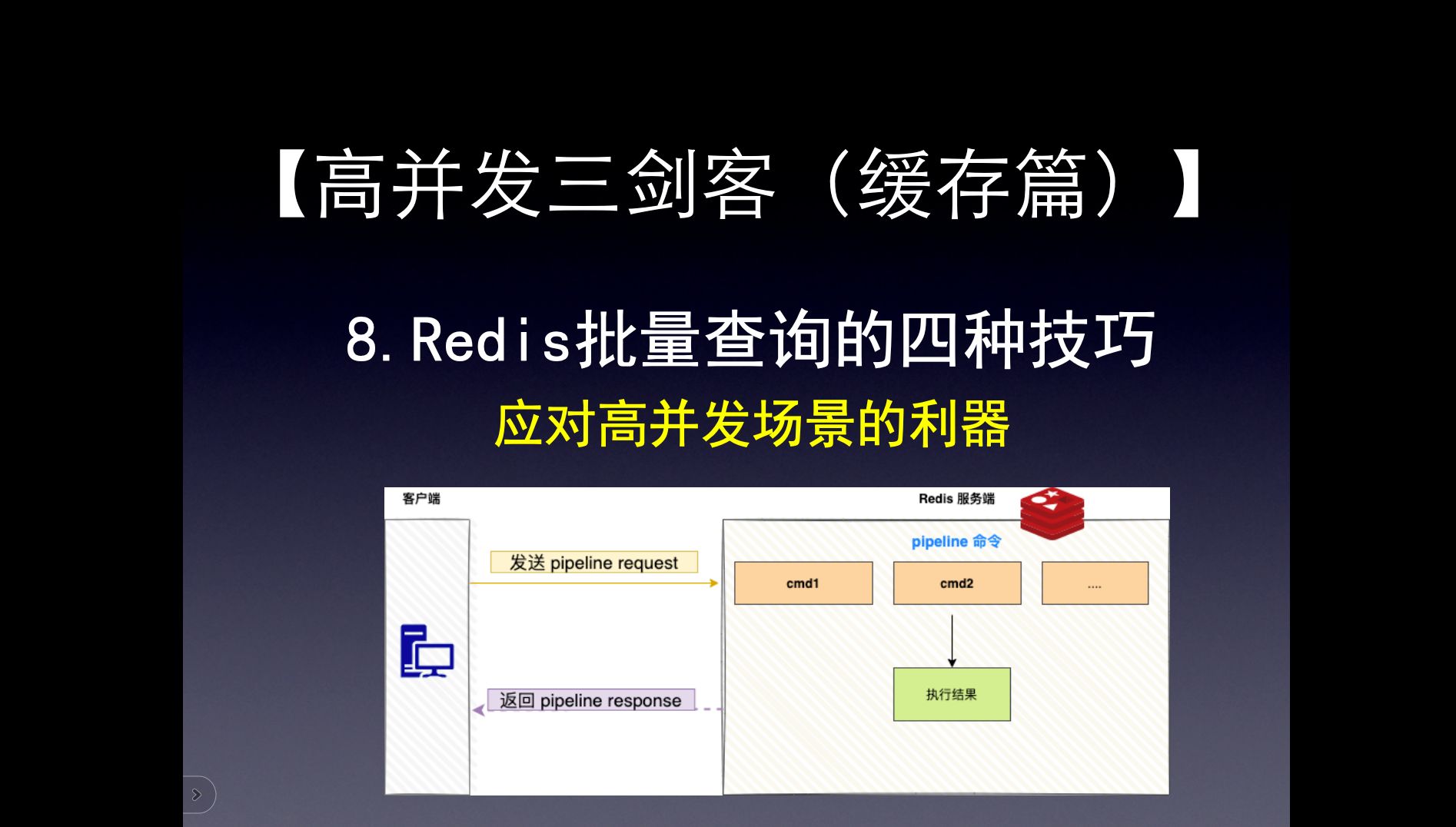 【高并发三剑客(缓存篇)】- 8. Redis批量查询的四种技巧,应对高并发...