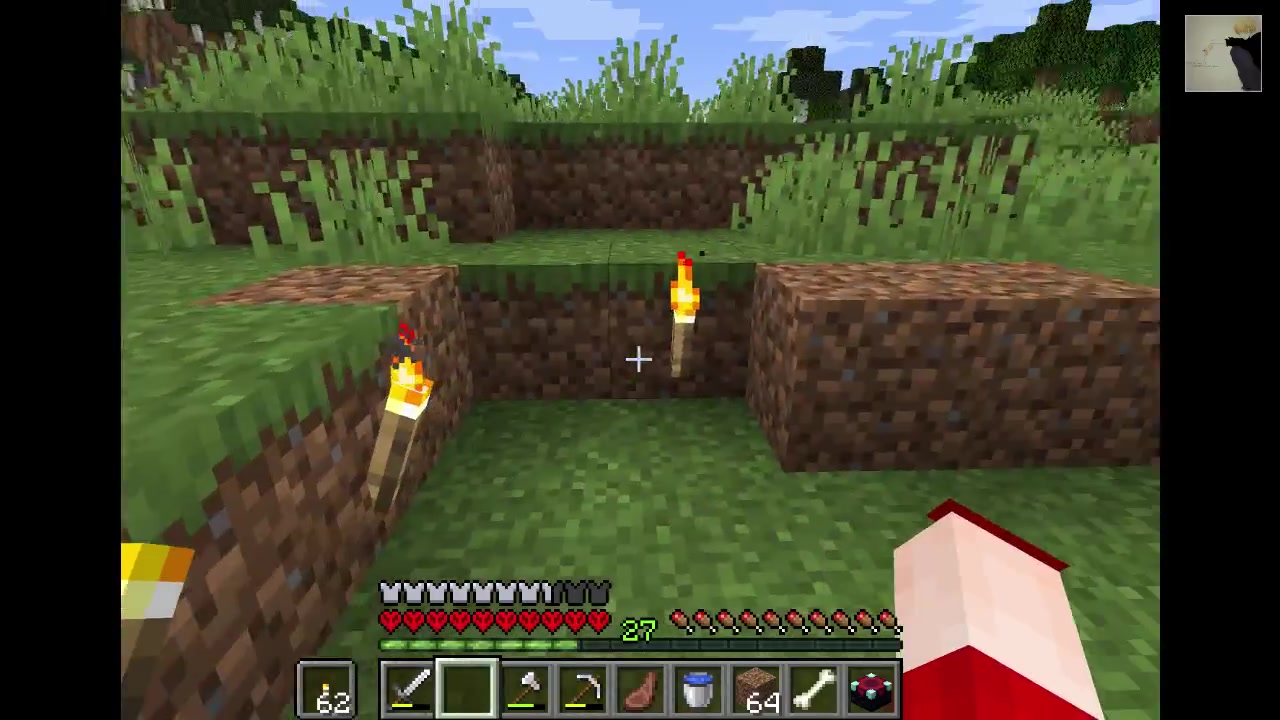 我的世界-极限生存-part3 (种个田还有访客,差点撸死我,还好我机制)