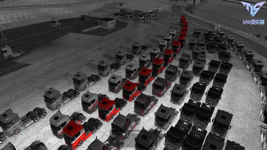 #欧洲卡车模拟2 #中国ms俱乐部 帅就完了!#每一帧都是热爱