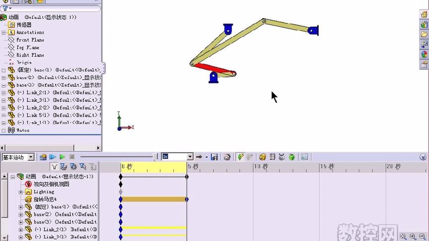 008 Solidworks动画教程之物理模线性弹簧