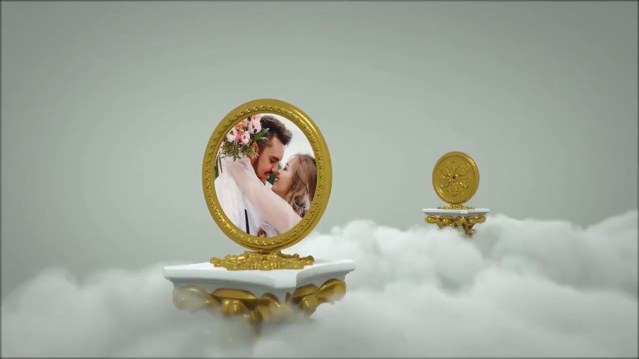 设计精美的婚礼照片展示ae模板