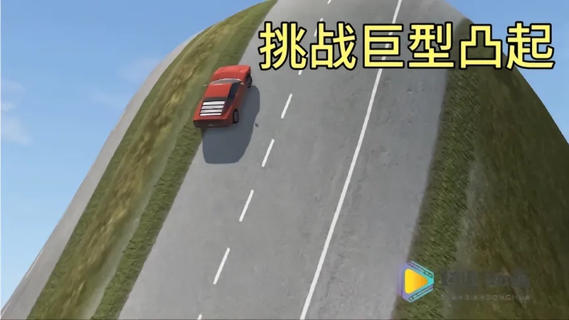 模拟器:各种汽车挑战巨型凸起,没想到只有一辆车能够顺利通过