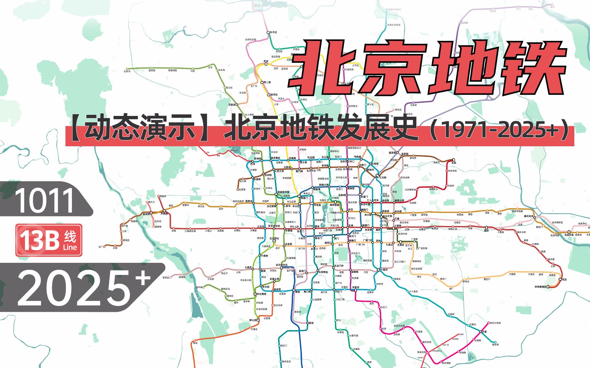【北京地铁】北京地铁动态发展史(1971-2025+)