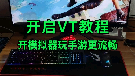 电脑玩模拟器卡顿,开启VT就好了。