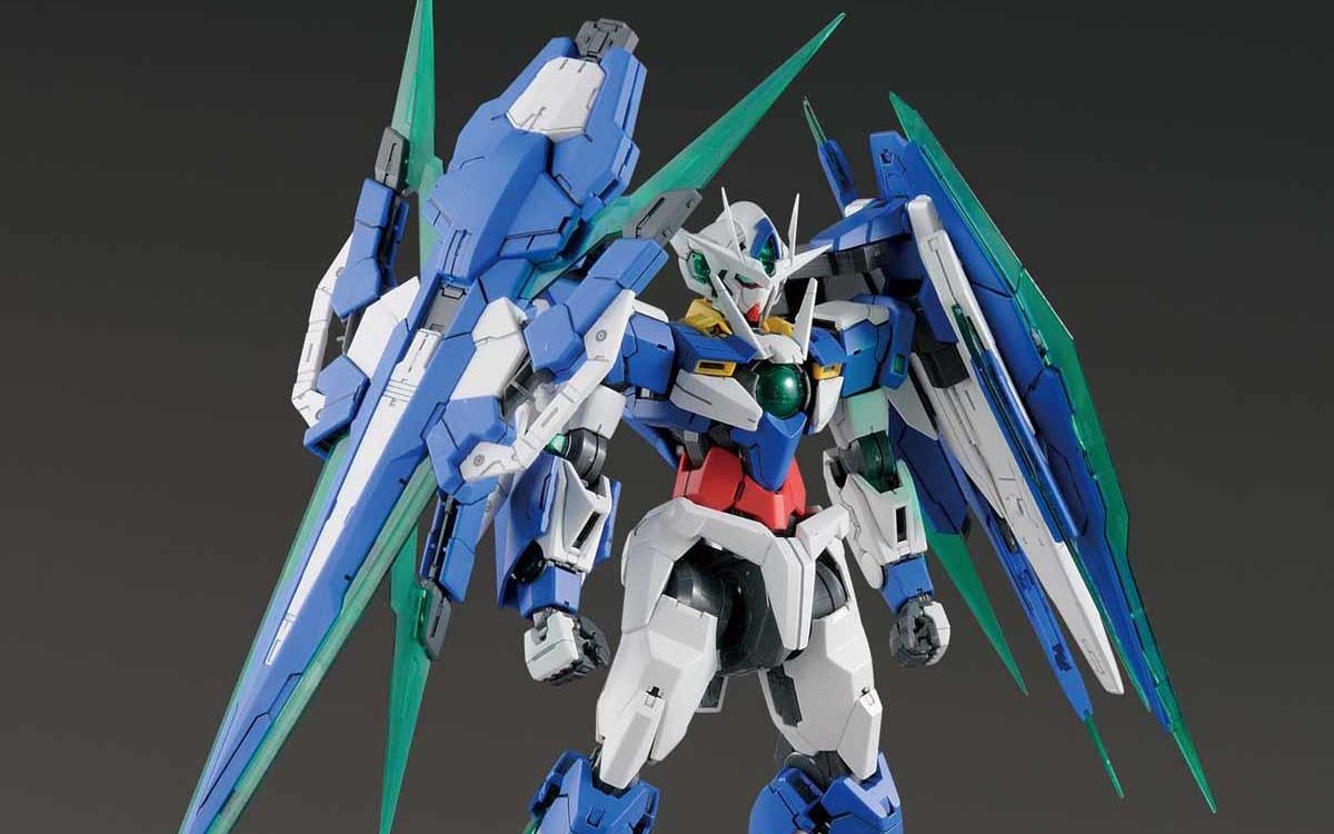 官方美颜 万代MG 00Q 全刃式 高达模型 OOQ 机动战士高达00V