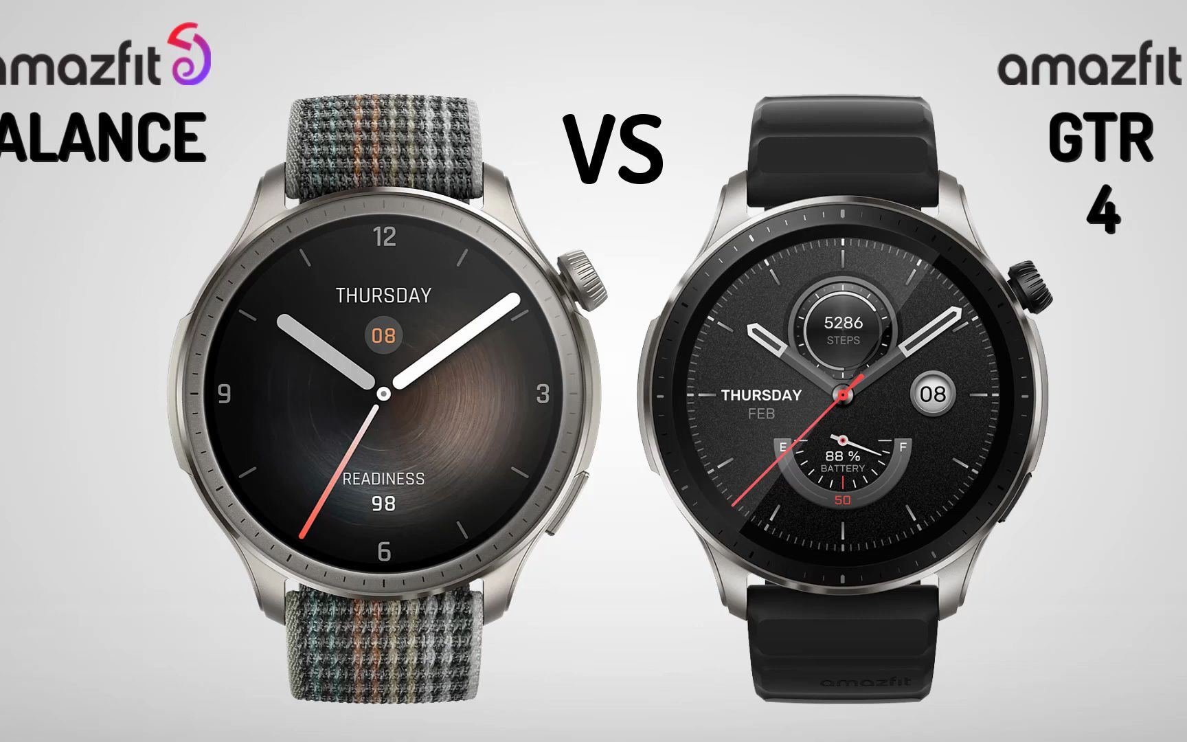 华米 Balance VS 华米 GTR 4 全方位对比