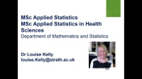 思克莱德 | 硕士课程 | 卫生科学中的应用统计学 (MSc Applied Statistics ...