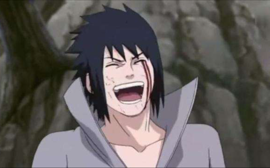 30分钟画一个宇智波狂笑四杰:你看这个佐助笑的多开心啊!笑的像个...