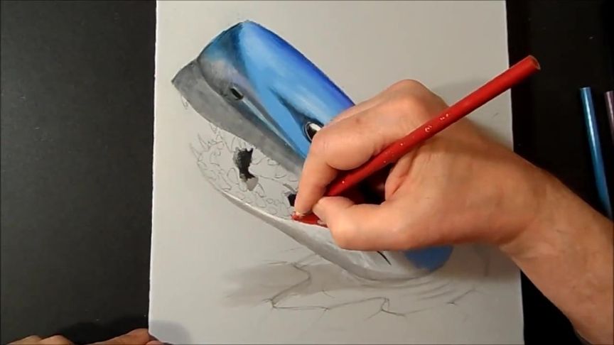 带你亲眼见证,3D鲨鱼绘图全过程