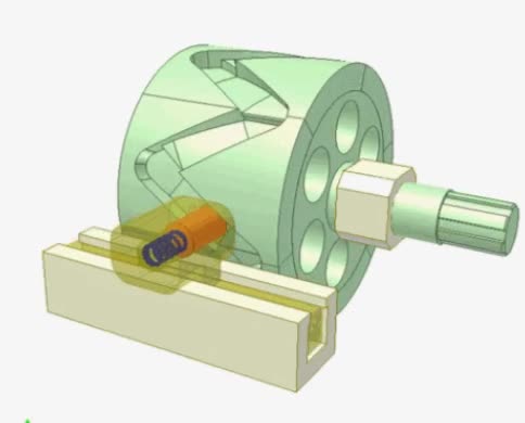 往复运动转连续旋转