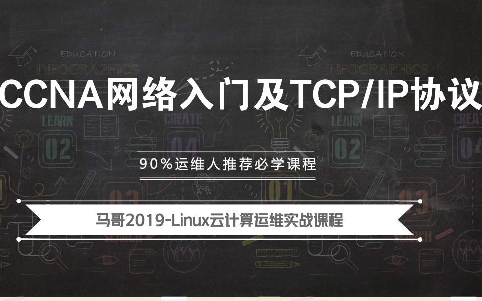 Linux入门学习教程-2019全新CCNA网络入门及TCP/IP协议