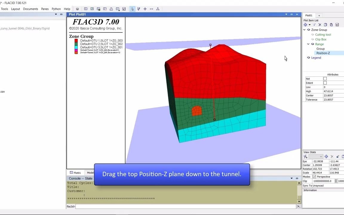 FLAC3D 7.0后处理教程-Range的使用