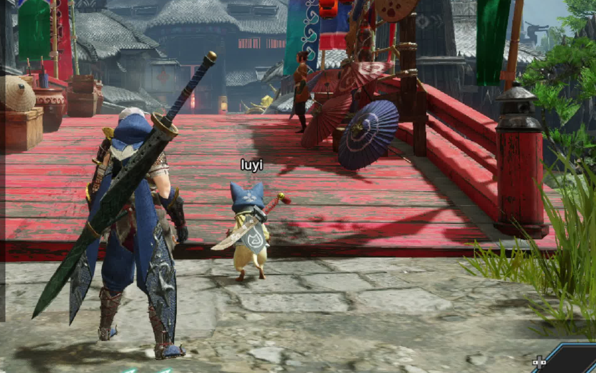 怪物猎人RISE村庄跑图测试,Rryujinx龙神模拟器2X。