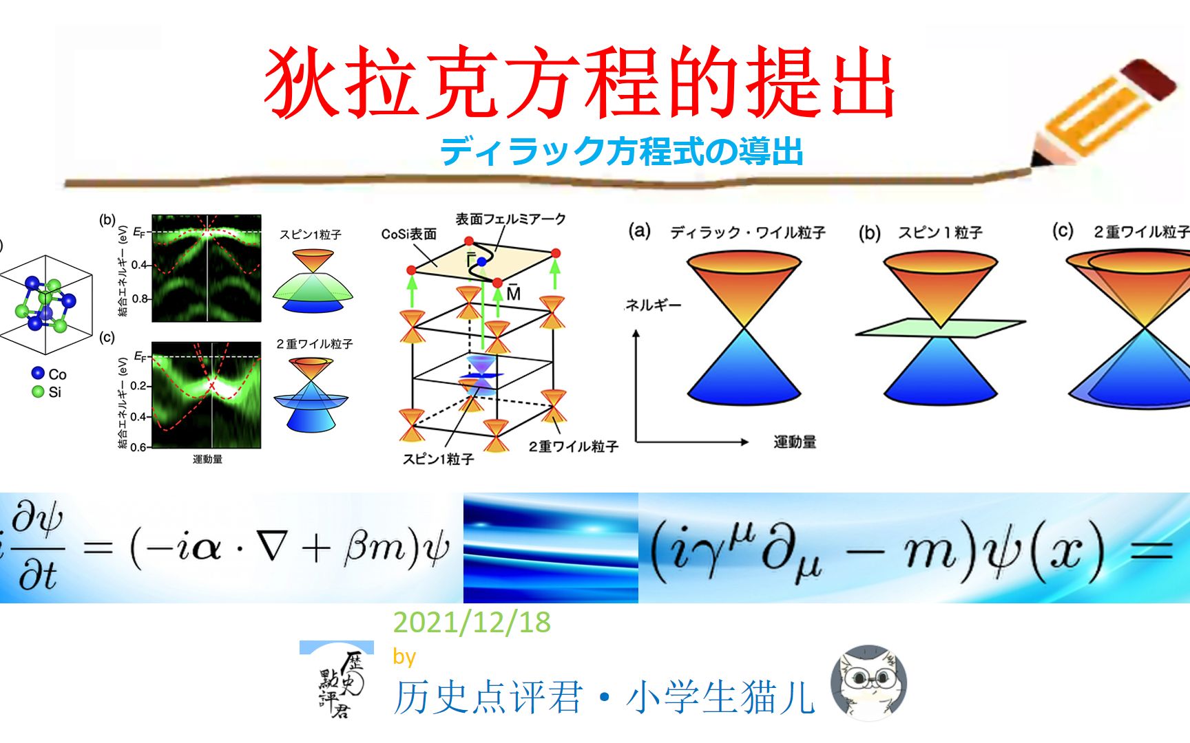 【量子场论基础01】狄拉克方程的提出