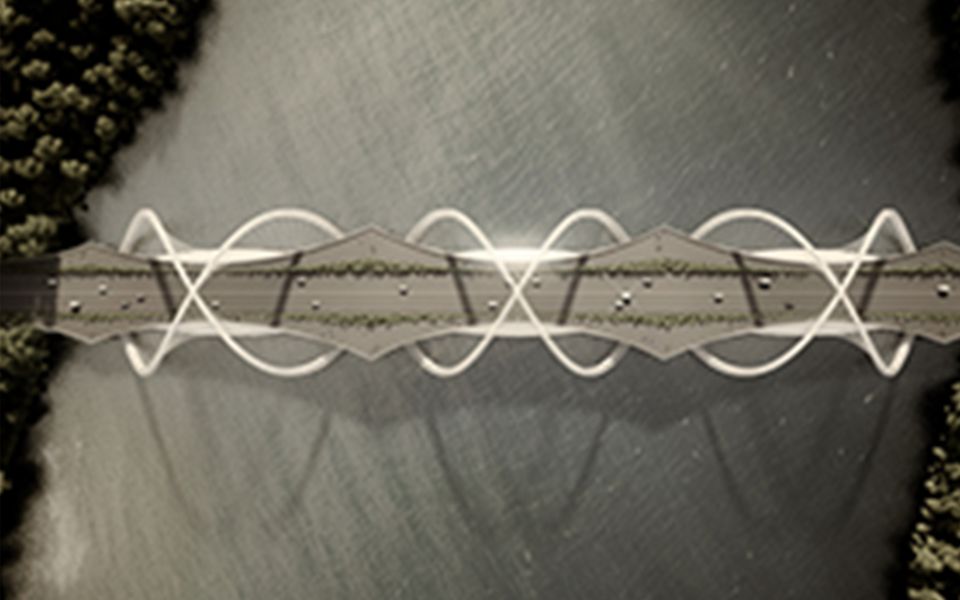 双螺旋桥梁建模思路